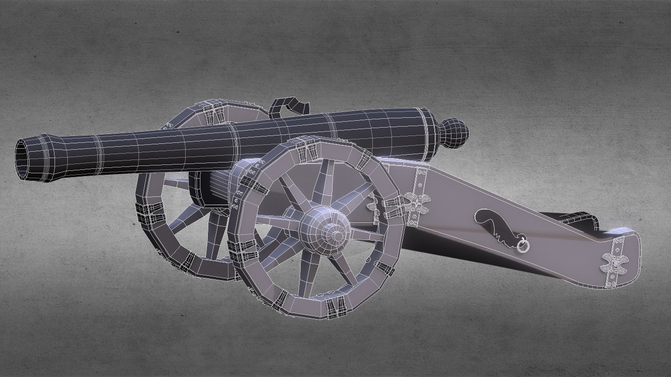 Meriam ( Cannon ) - 3D model by Afruli Hiyana Rendra (@afruli) [b2866cd ...