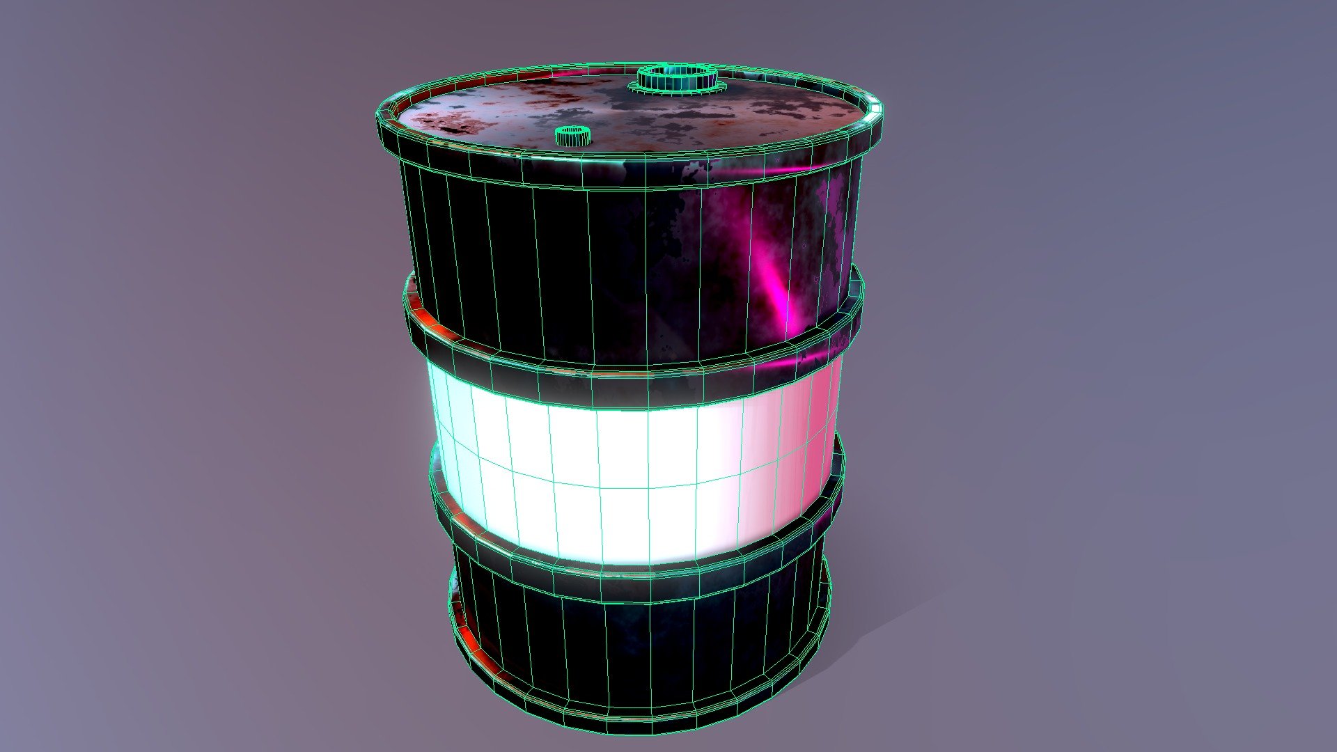 free low poly cyberpunk barrel - Download Free 3D model by PIEWOD ...