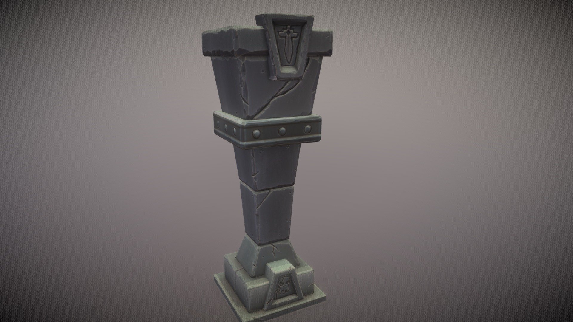 Stylized stone pillar - Download Free 3D model by Mr. Compotchino ...
