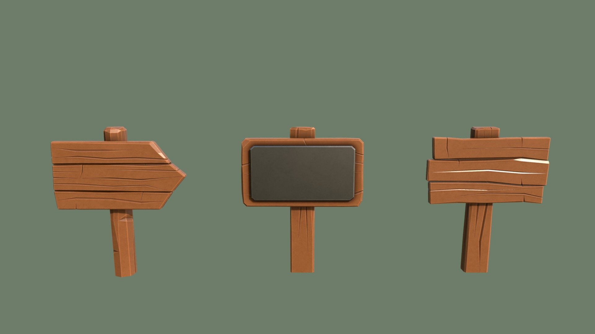 signposts - 3D model by kuaho (@jossus) [b288072] - Sketchfab
