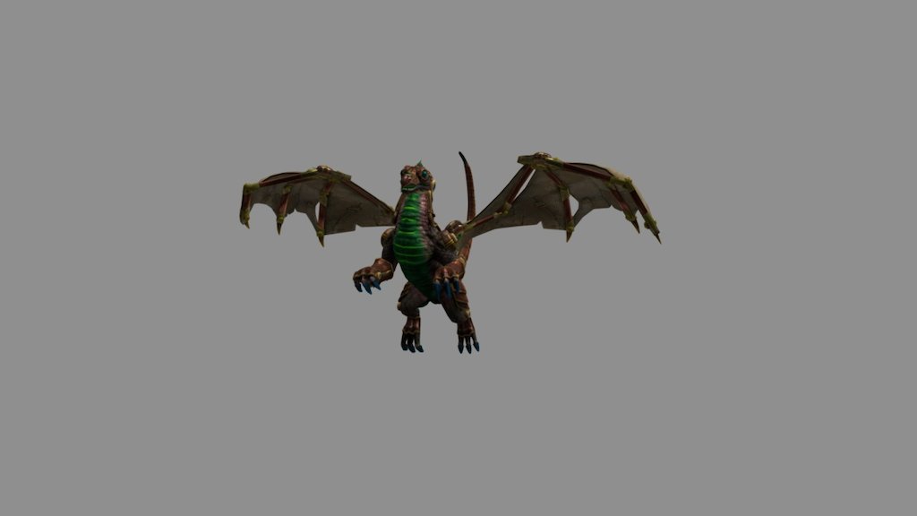 Aokuang V2 Skin 4 Dragon Rig Idle Animation 3d Model By Nvixen