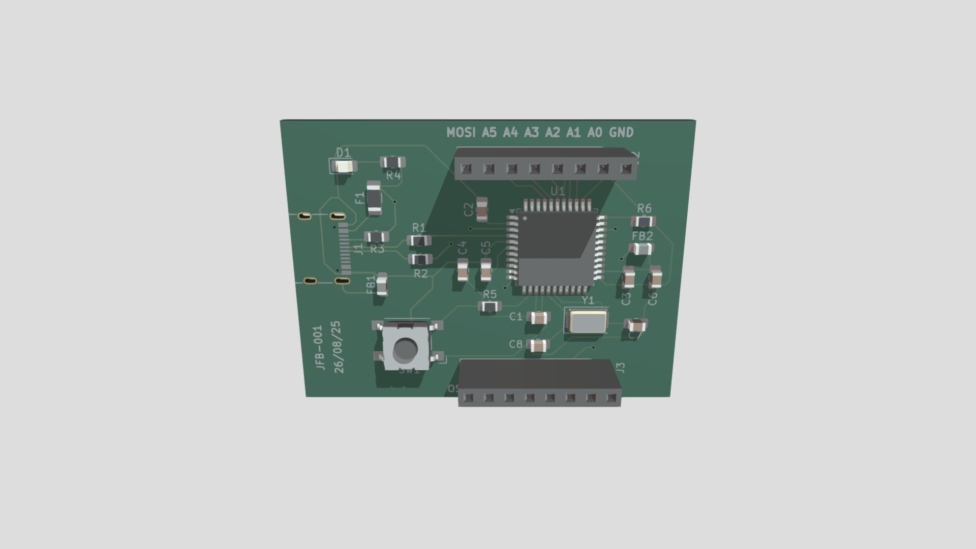 ATM32U4-MCU - 3D model by Crankyeye [b289599] - Sketchfab
