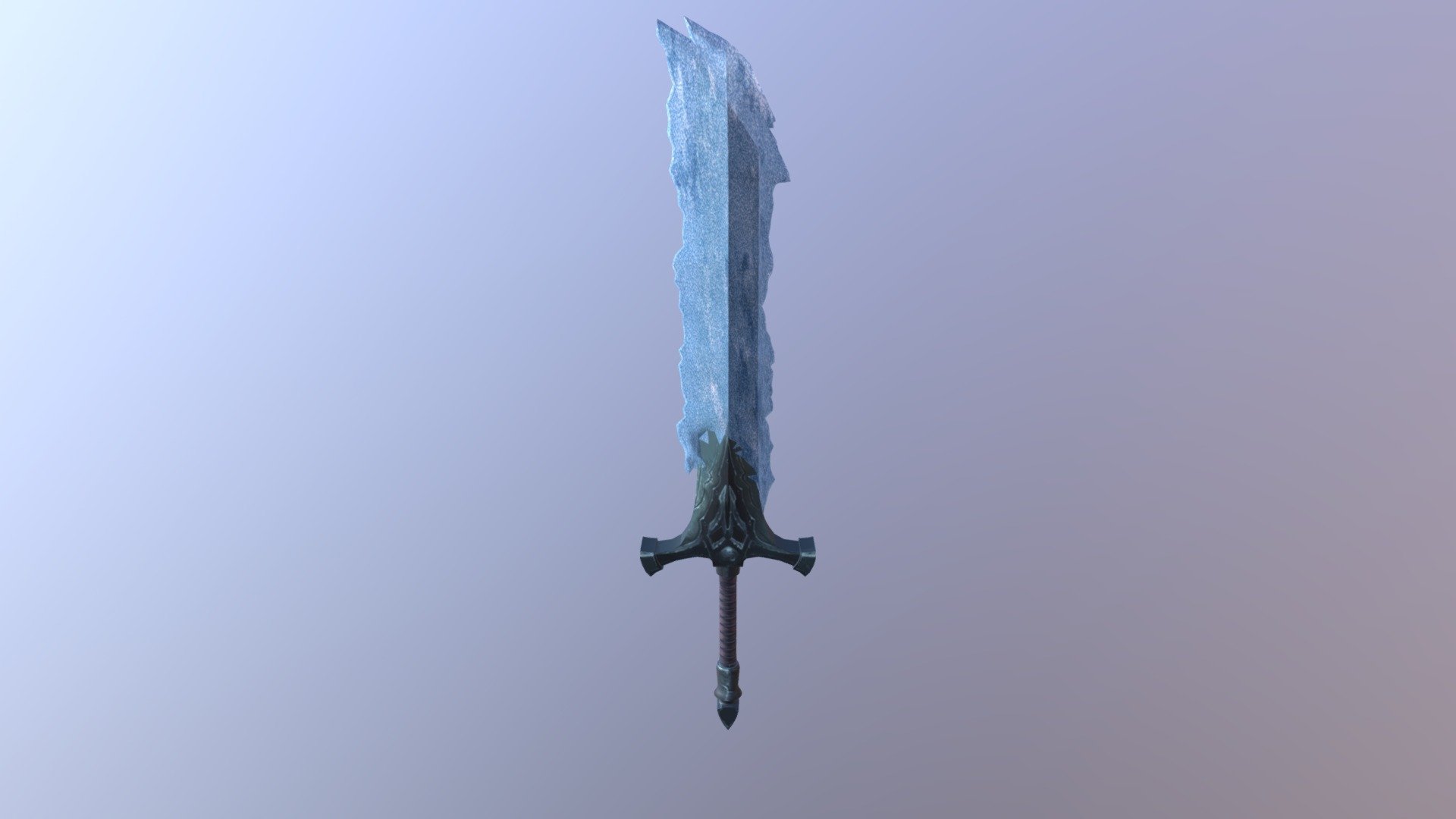 Frost Sword - 3D model by CoralieGonzalez [b28ae31] - Sketchfab
