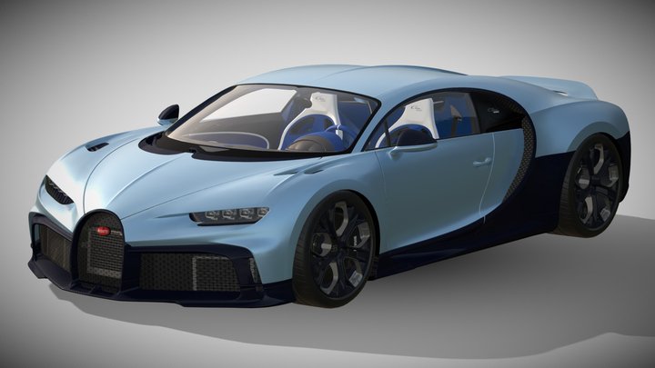 Bugatti-chiron 3D models - Sketchfab