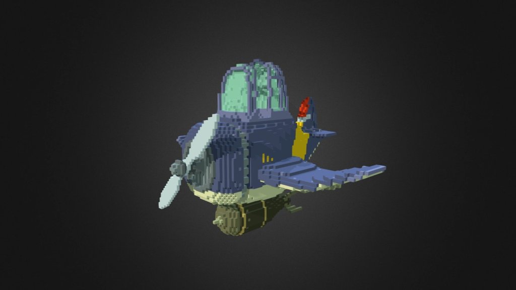Voxel Plane - 3D model by TheTeaGuns [b28d5ac] - Sketchfab