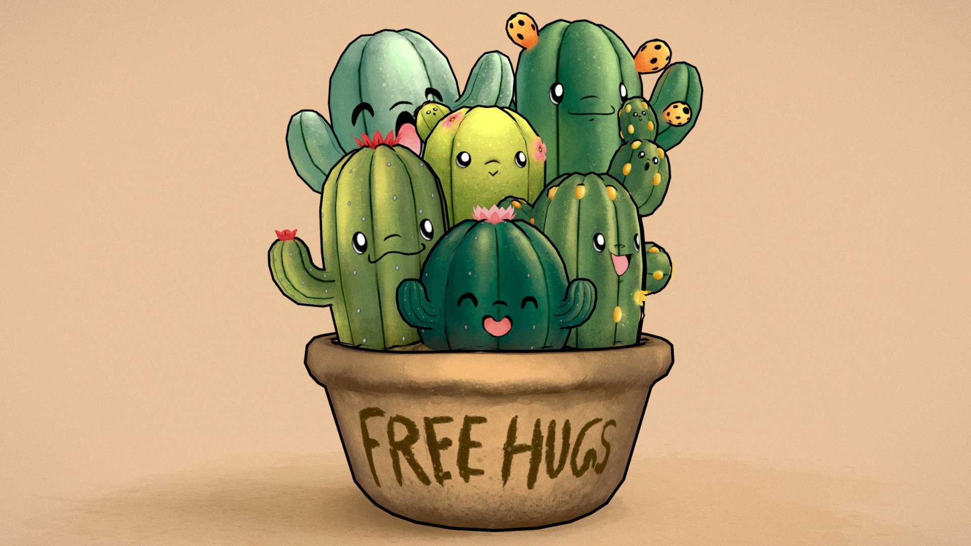 Free Hugs - 3D model by theroznick [b28f81c] - Sketchfab