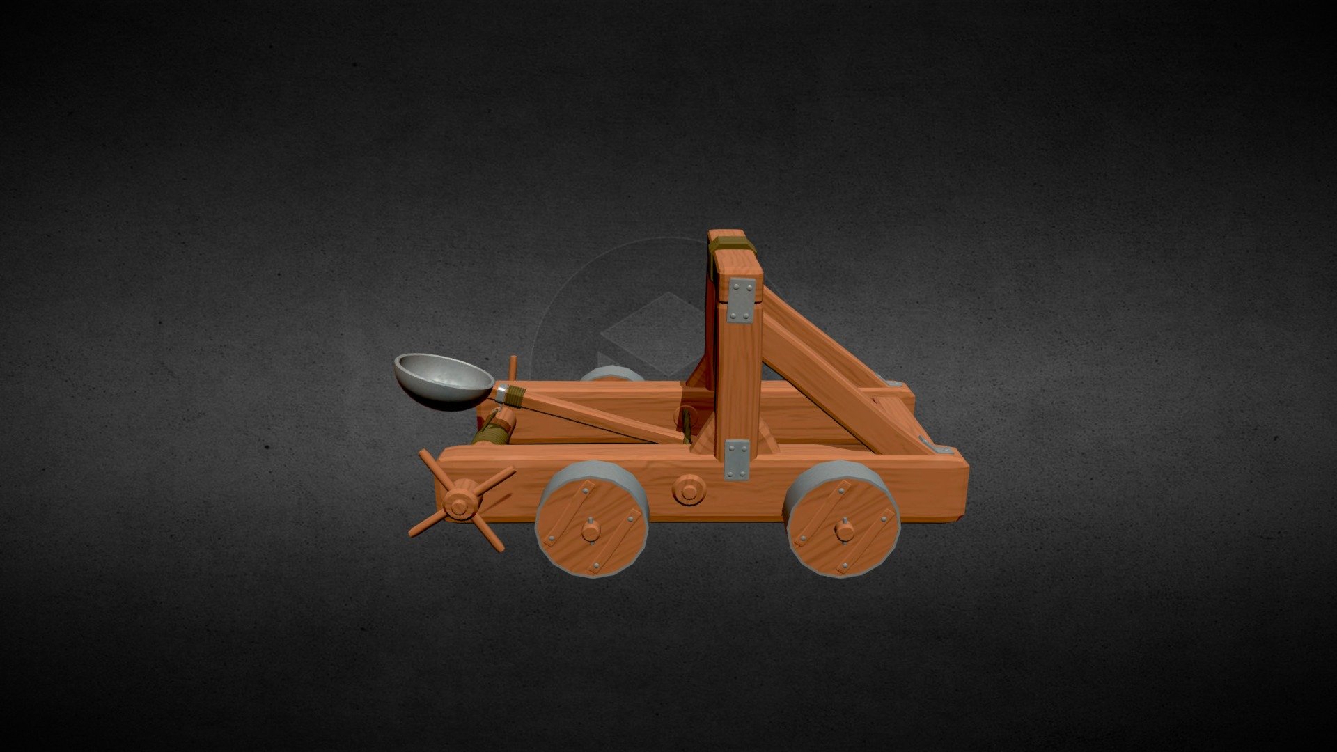 Low poly catapult - Download Free 3D model by Alex Izbash (@izbashao ...