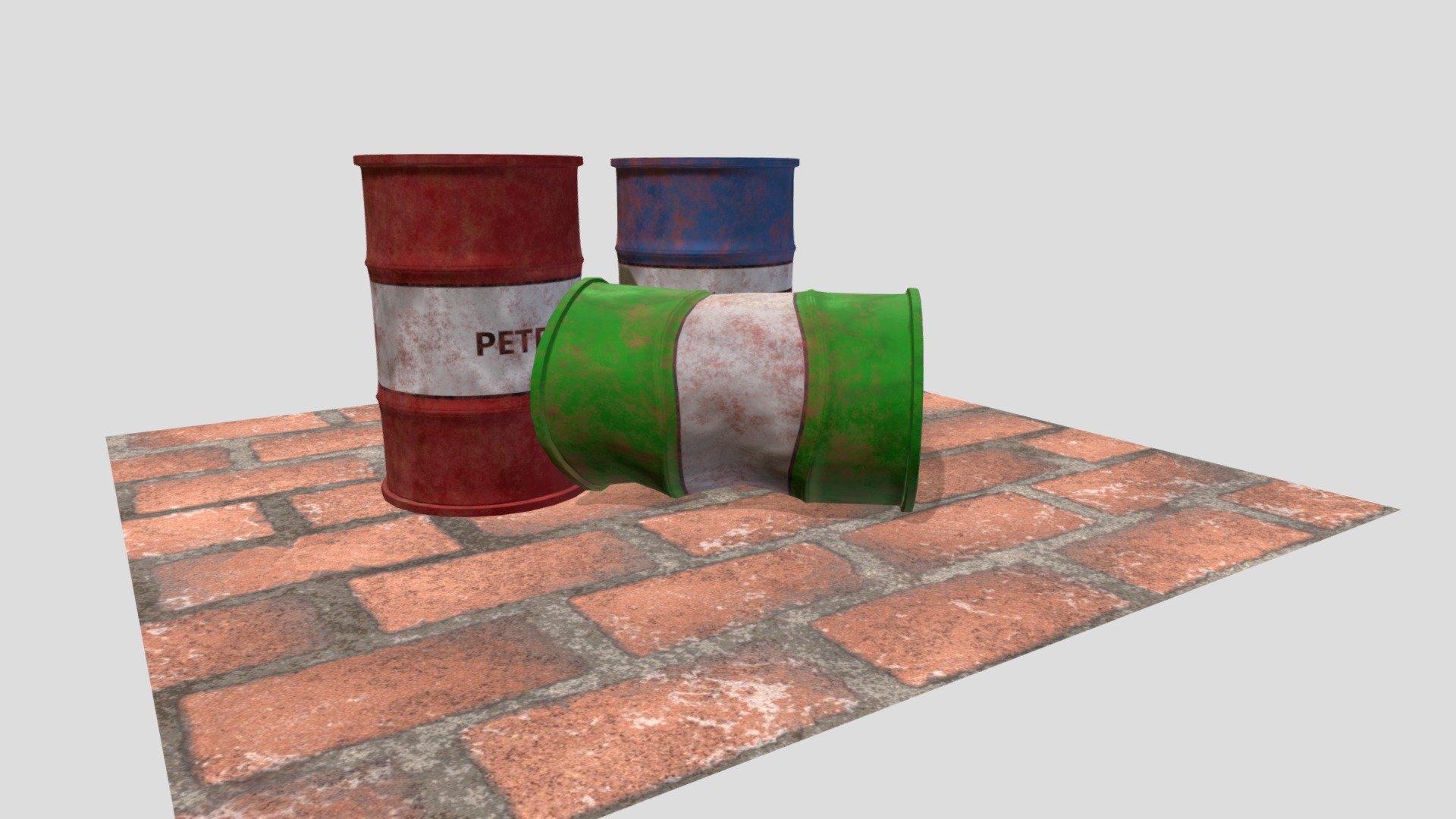 Barrels with Node Shader Texture - Download Free 3D model by Sagitta ...