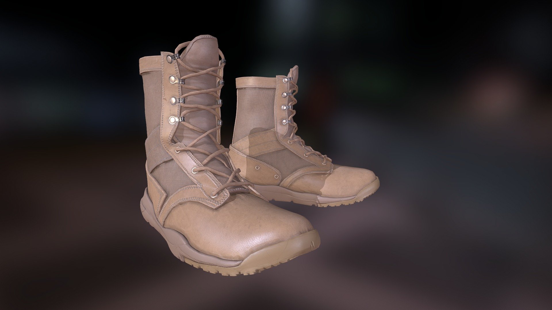 Millitary Tactical Boots - 3D model by Mohab Fawzy (@MohabFawzy3D ...