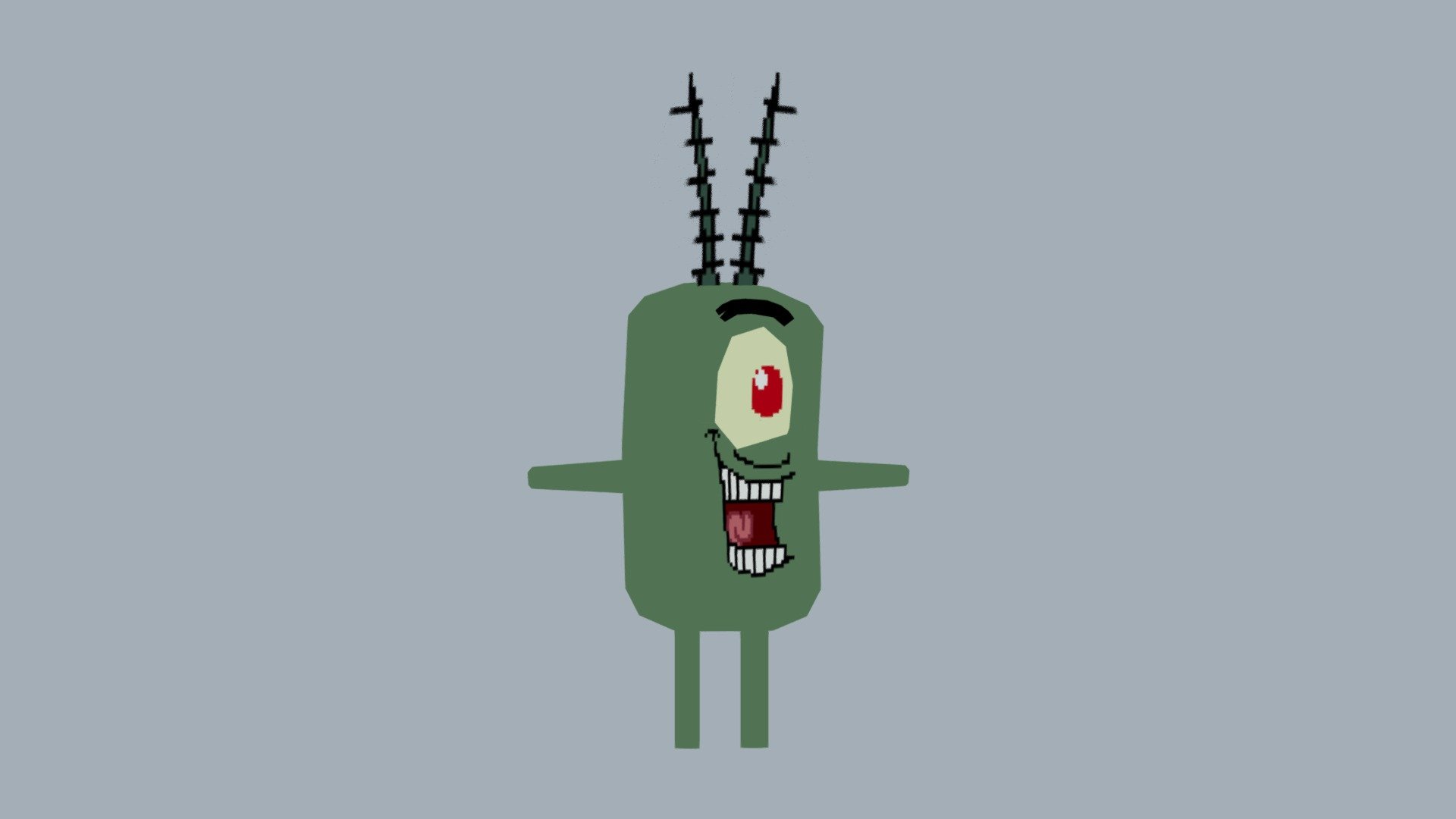 CustomMade - Plankton (lowpoly) - 3D model by Romyblox1234 ...