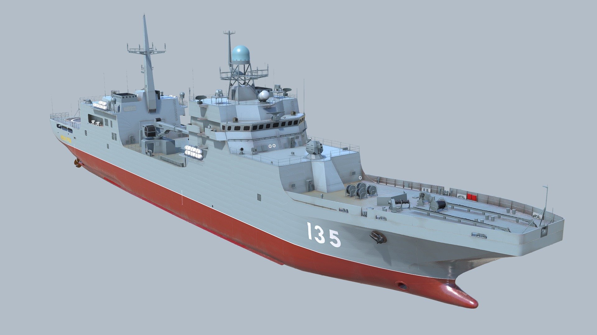 Ivan Gren Landing Ship bdk 11711 - Buy Royalty Free 3D model by Tim Samedov (@citizensnip ...