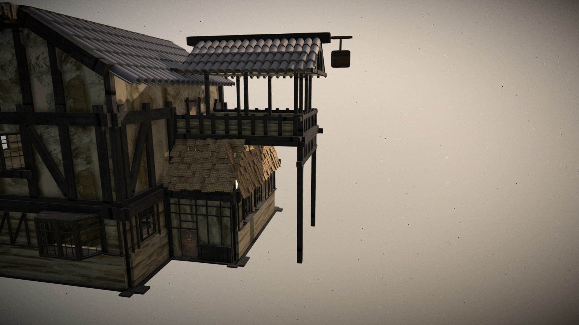 Medieval House - 3D model by Aumm090 [b29e20b] - Sketchfab