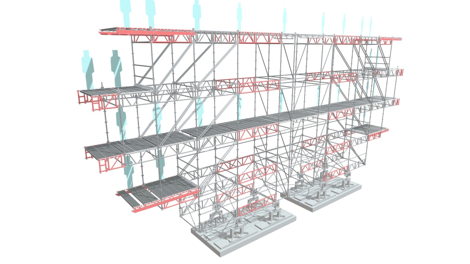6800 m3 fuel tank scaffolding - 3D model by GLRO [b29e839] - Sketchfab