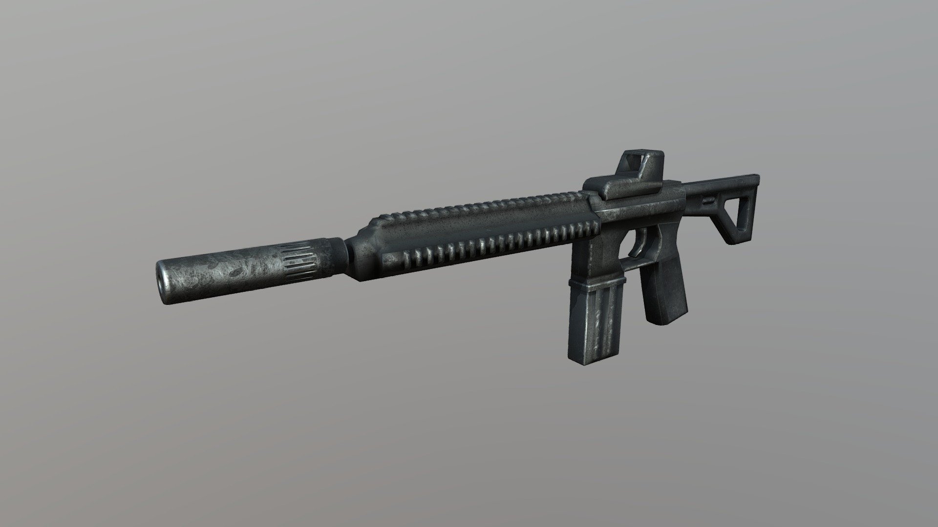 Assault rifle - 3D model by orbis [b2a3b37] - Sketchfab