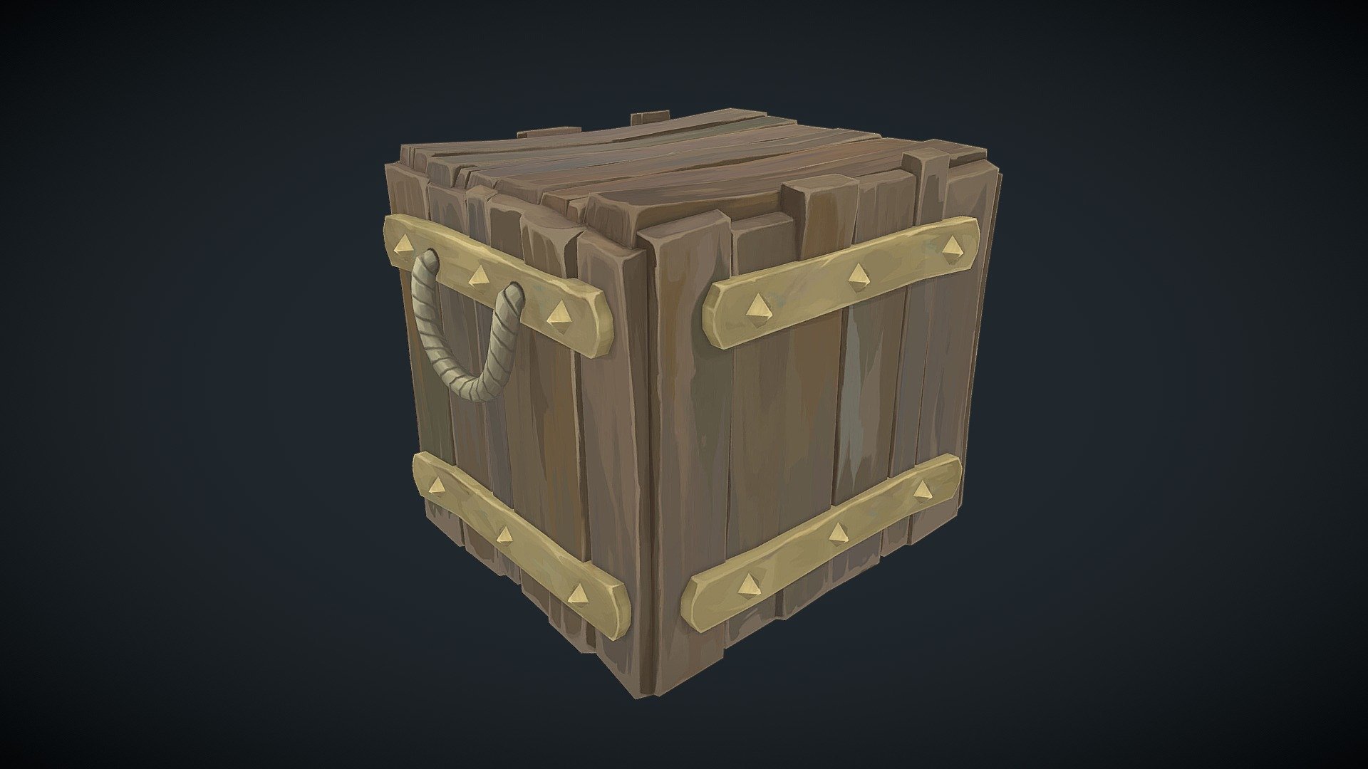Handpainted Crate - Arcane study - 3D model by Katarzyna Mnich (@katamn ...