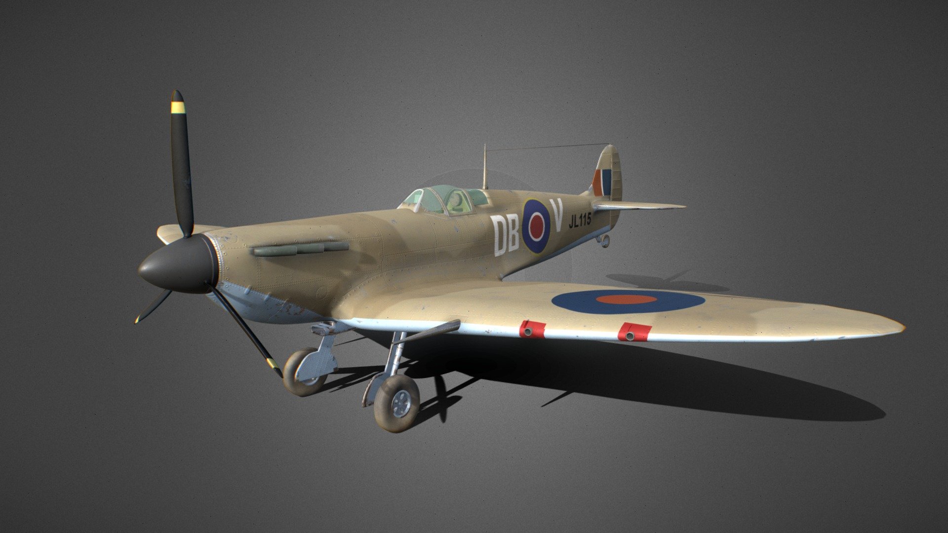 Supermarine Spitfire (MK. VB) - With Rig - Buy Royalty Free 3D model by ...