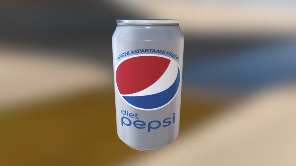 Pepsi Light Can 3D model - 3D model by thesmartsofa [b2a5b87] - Sketchfab