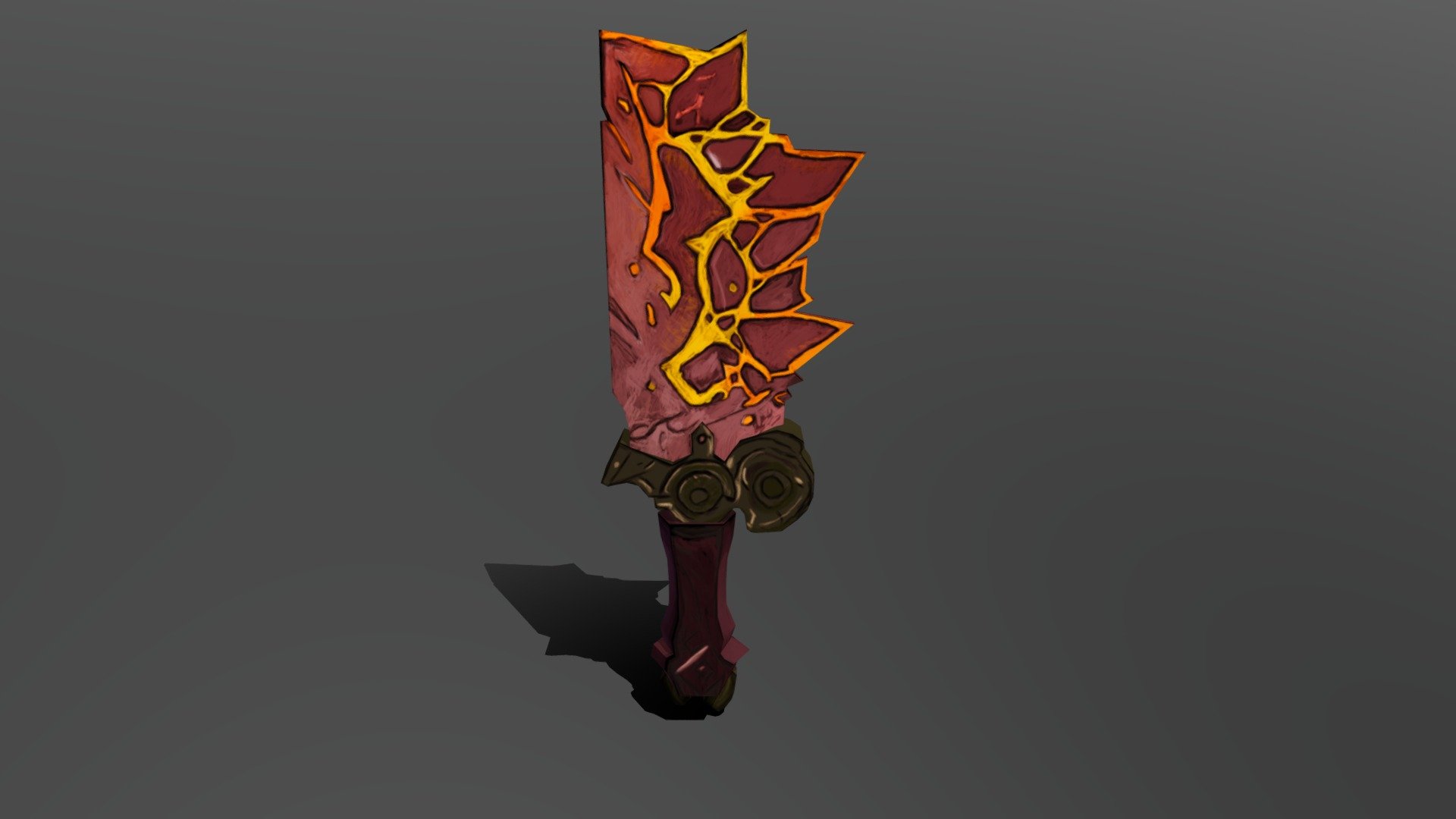 Game Ready Fire Blade - 3D model by Kamakai [b2a6f1e] - Sketchfab