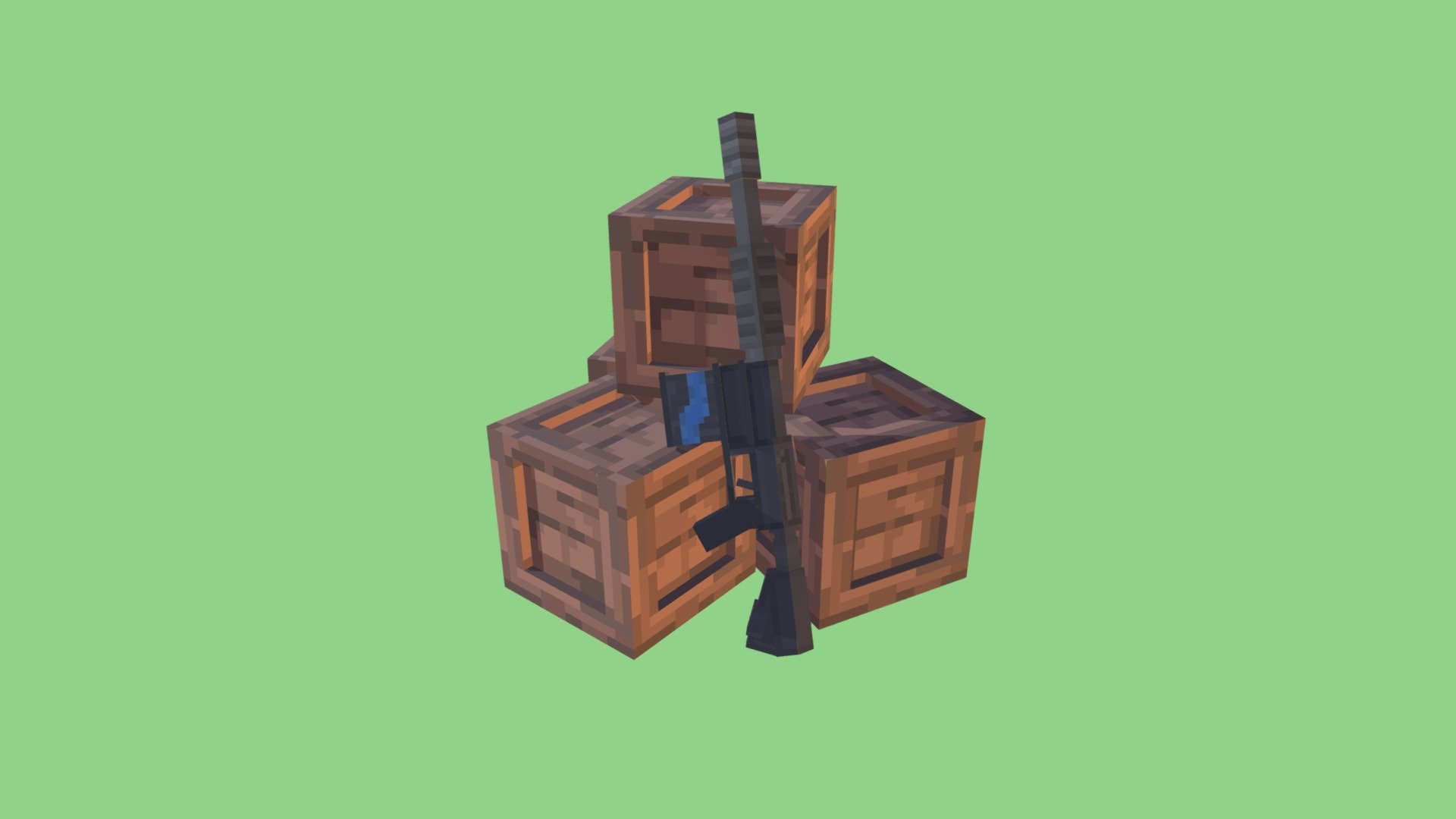 M4 | Minecraft Style - 3D model by kustarnik0FF [b2a7c56] - Sketchfab