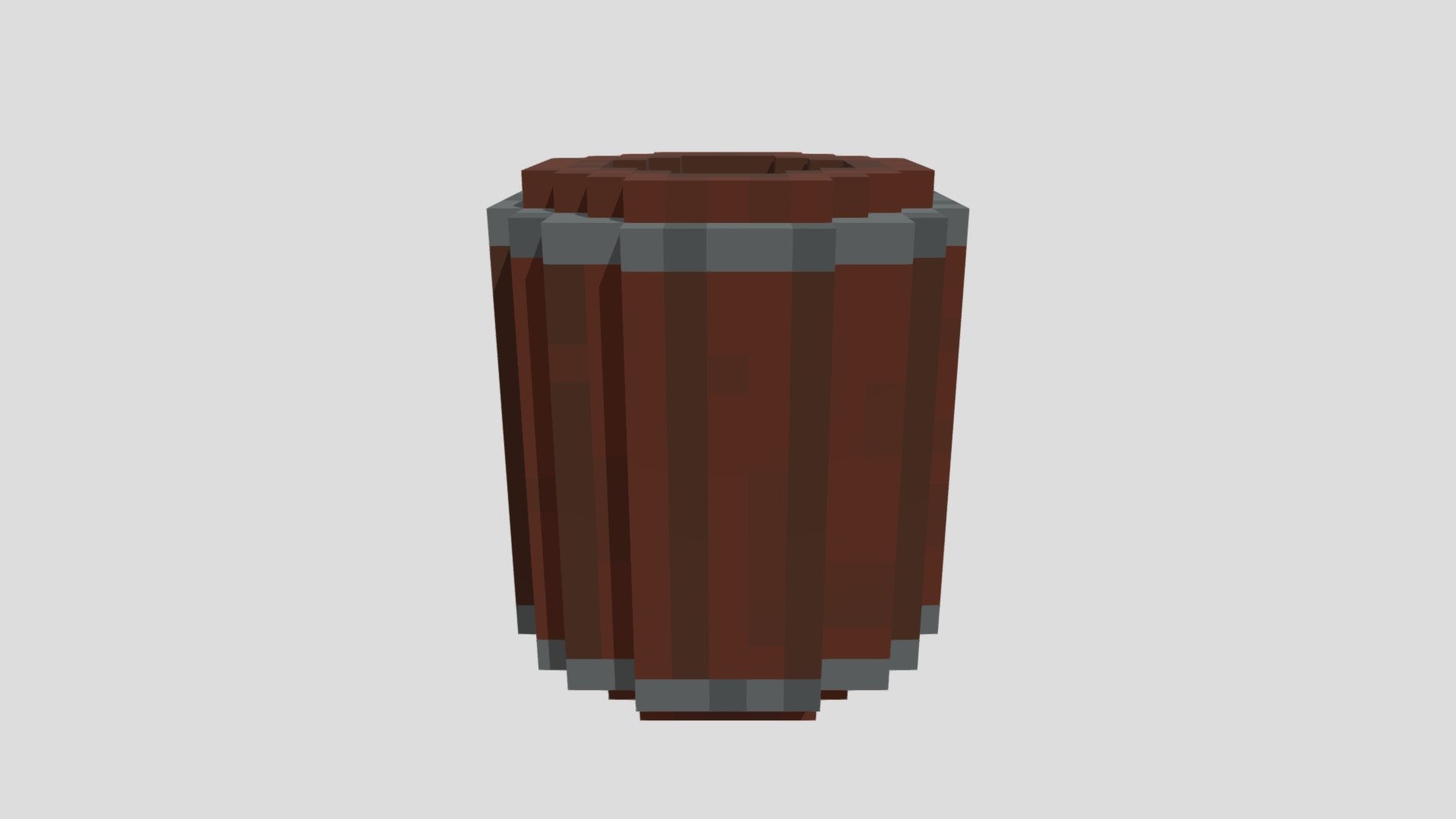 Voxel Barrel - Download Free 3D model by SALAT404 [b2af3ca] - Sketchfab