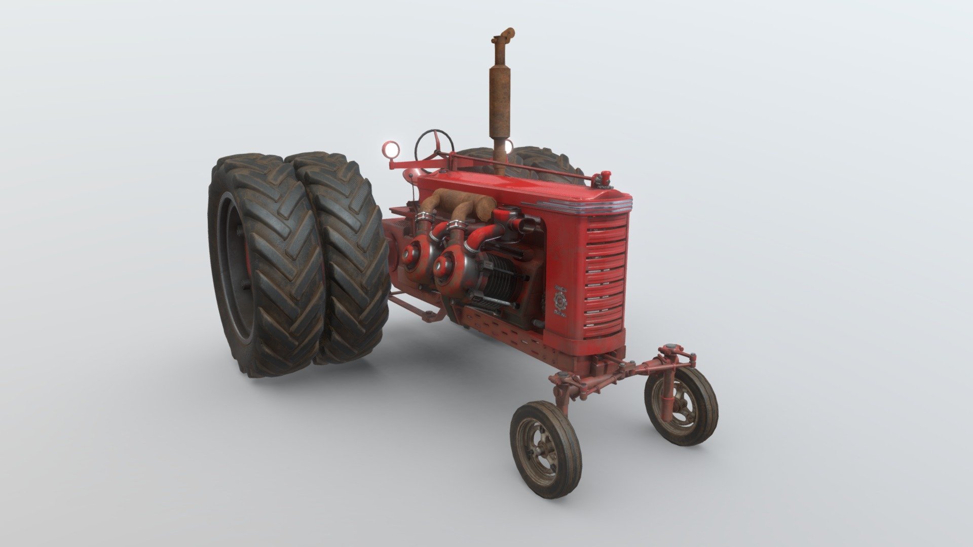 Stylized Tractor - 3D model by DrawnPixel [b2afd94] - Sketchfab