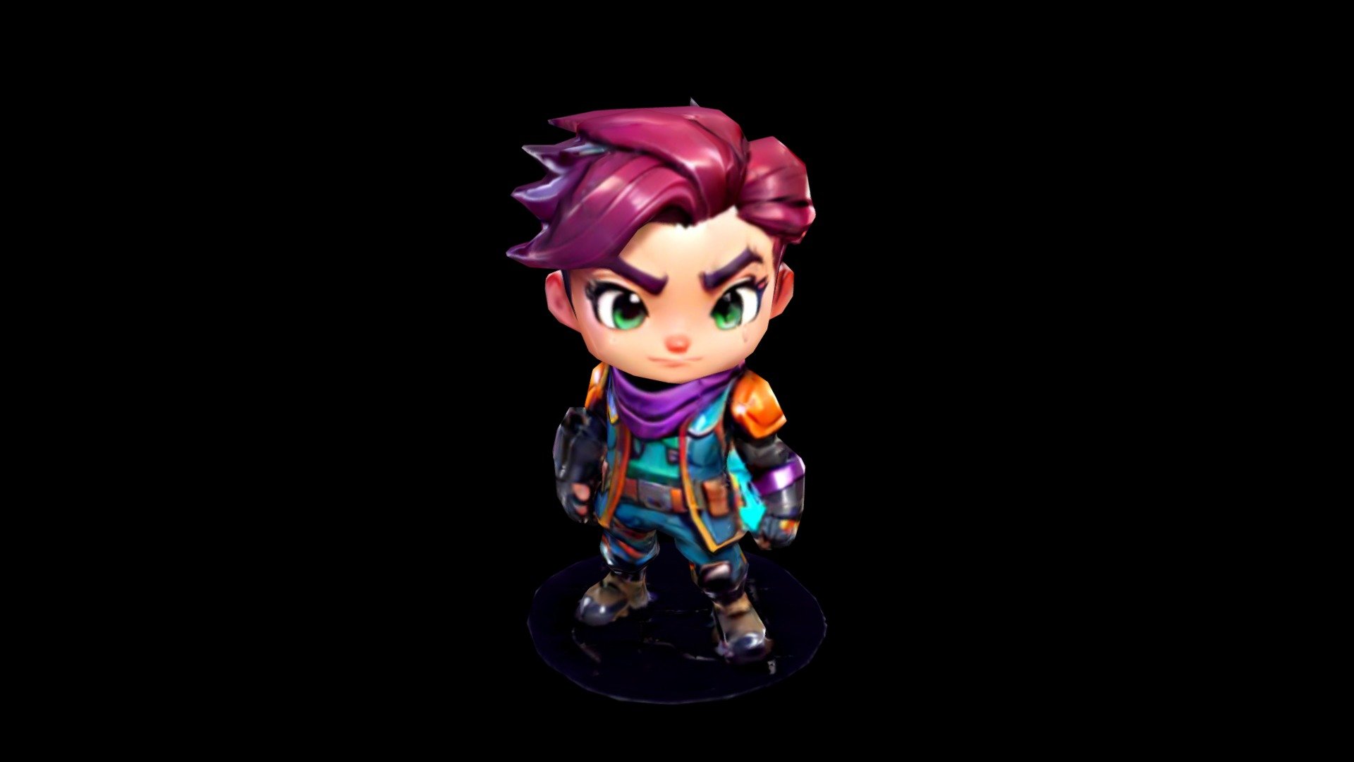 Battle Royale Female Character in Hat & Gear - Download Free 3D model ...