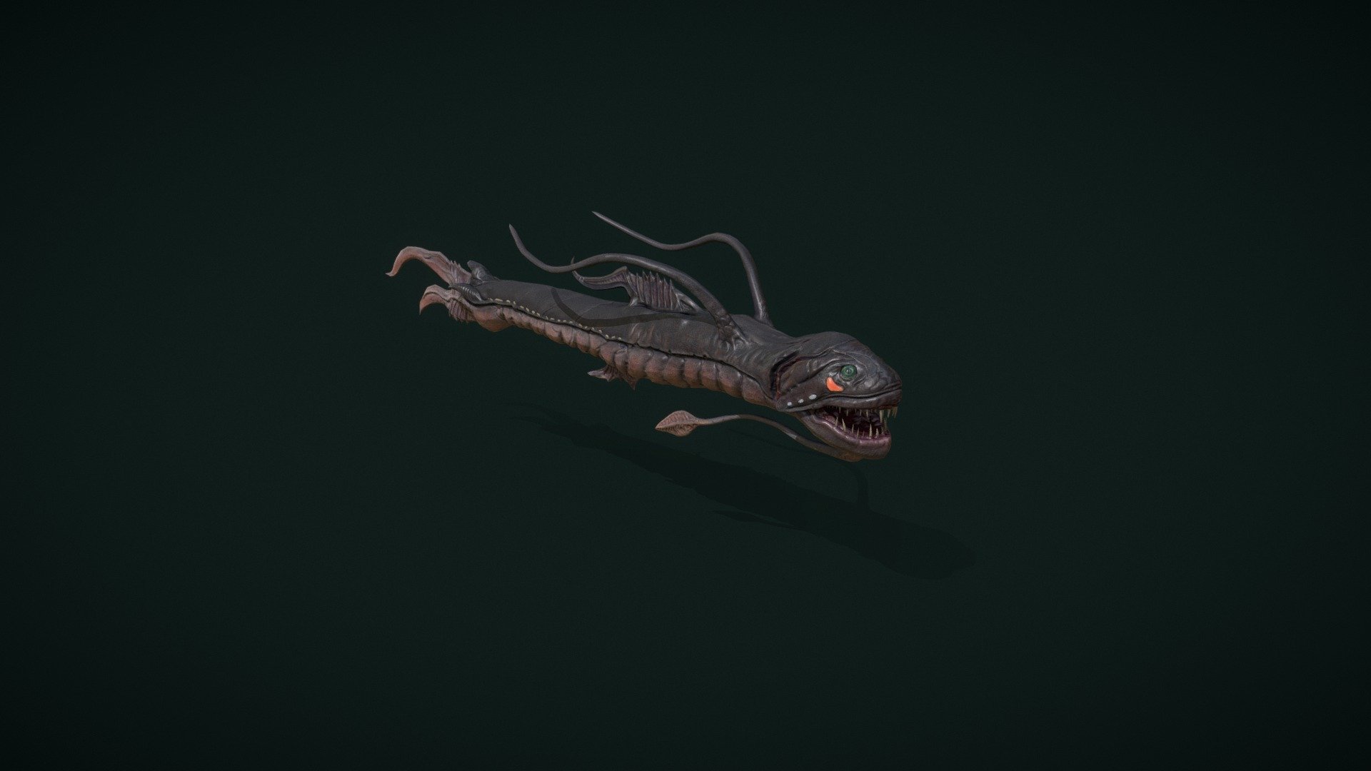 Fish Monster - Dragon Fish - 3D model by Konstantin Kaftaykin ...