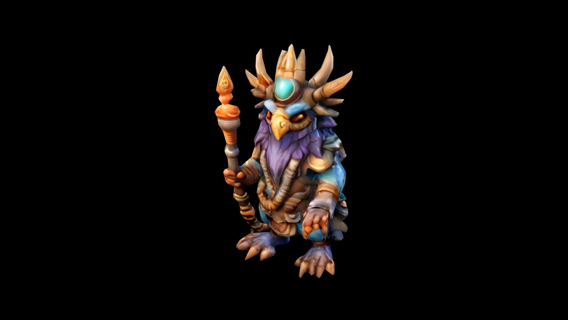 An illustrated image of a mythical creature titl - Download Free 3D ...