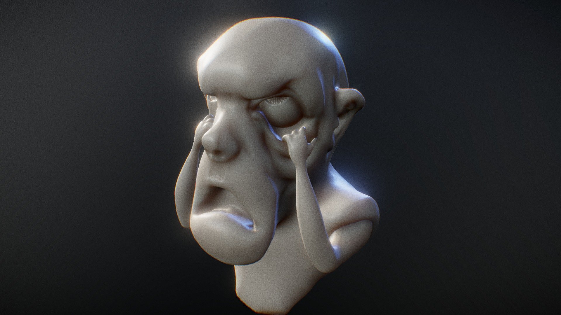 #SculptJanuary19 - Day31 - Extreme Expression - 3D model by Bohdan Lvov ...