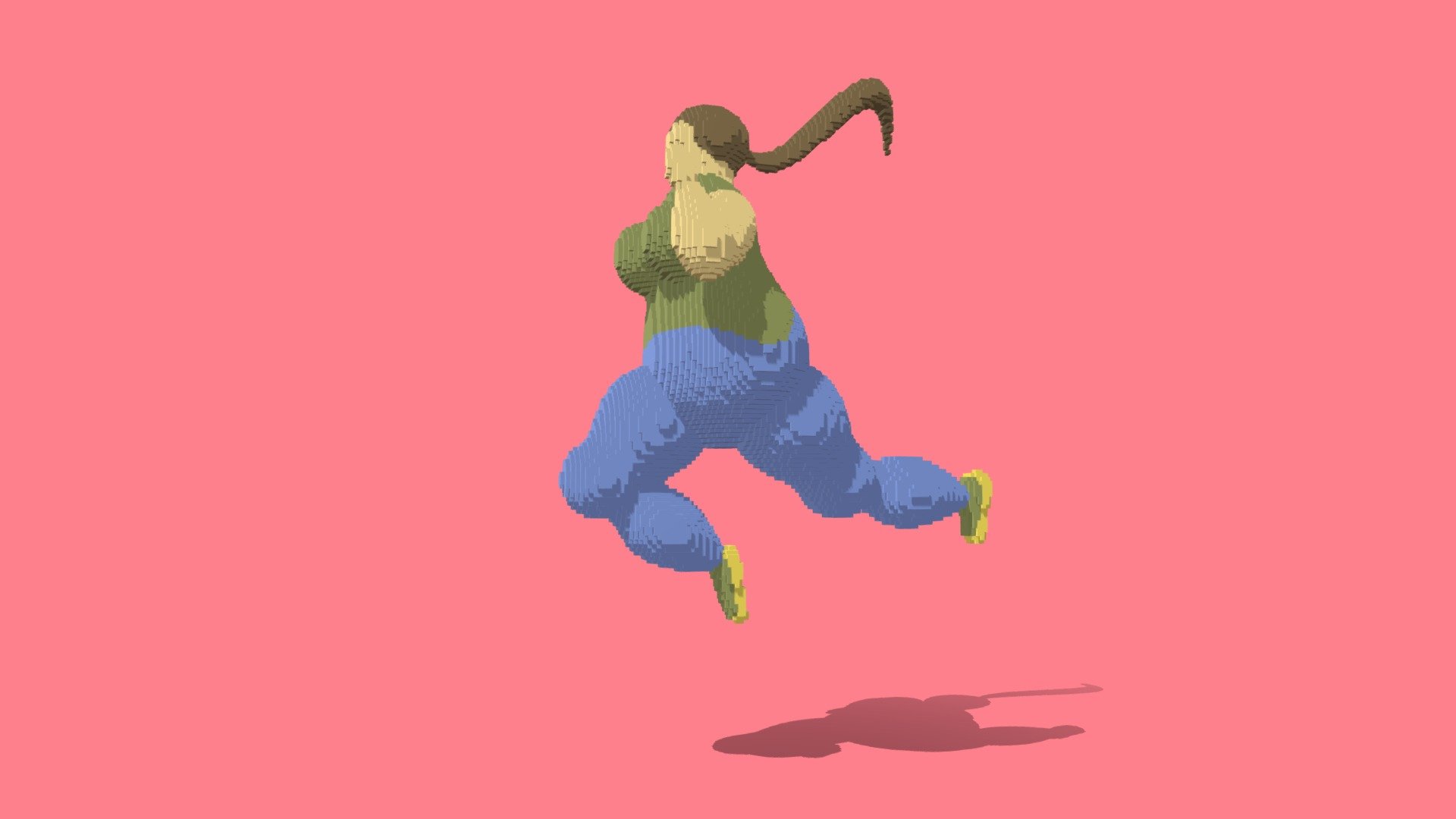 Procedural Run Cycle Animation in MagicaVoxel - 3D model by modE (@mode ...