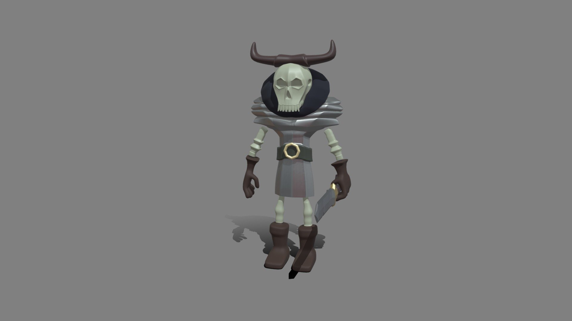 Skull Guardian Low Poly - 3D model by salvatoremazzarelli [b2bdc55 ...