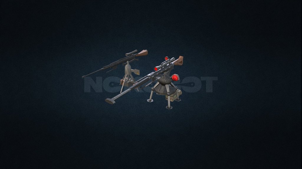 Sniper Turret + upgrade - 3D model by Nokobot [b2c2678] - Sketchfab