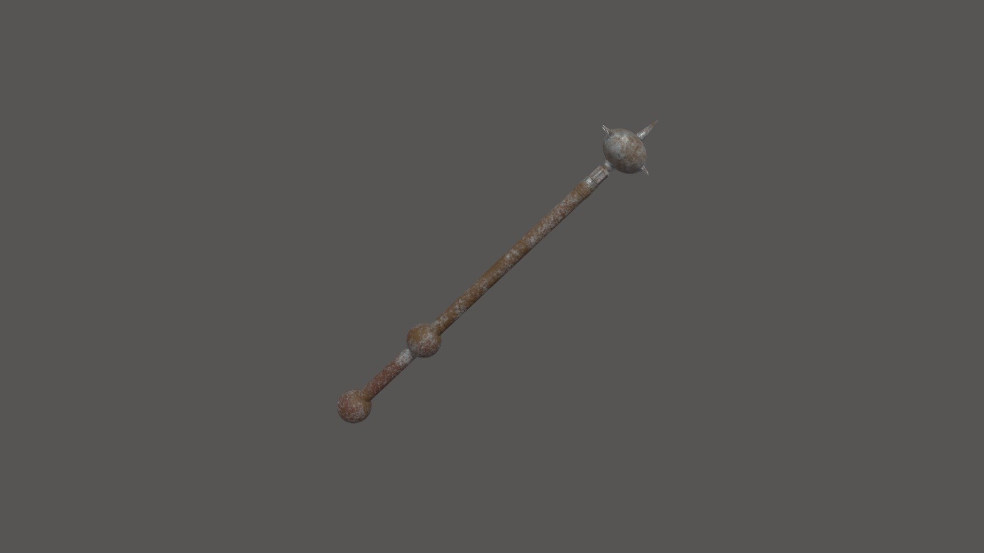 Spiked Mace Roughed Up - 3D model by Shinds_ [b2c2a29] - Sketchfab