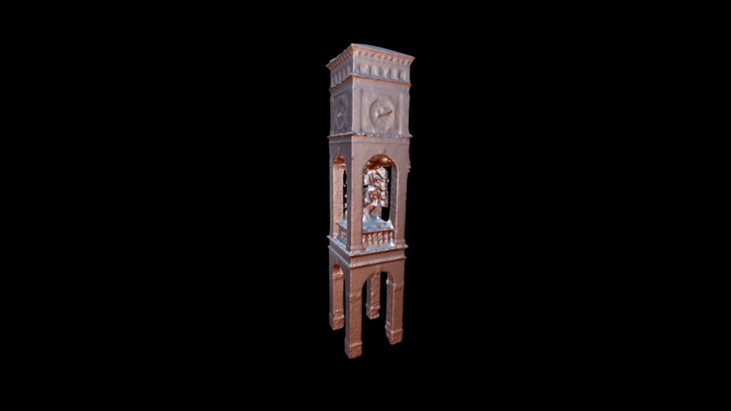 3D Model of ETSU Clock Tower - 3D model by ra92thomas [b2c3fb3] - Sketchfab