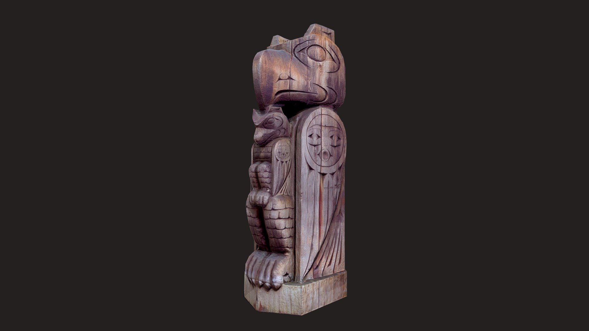 Totem Pole - Download Free 3D model by Stewart MacLean (@stewartstm ...