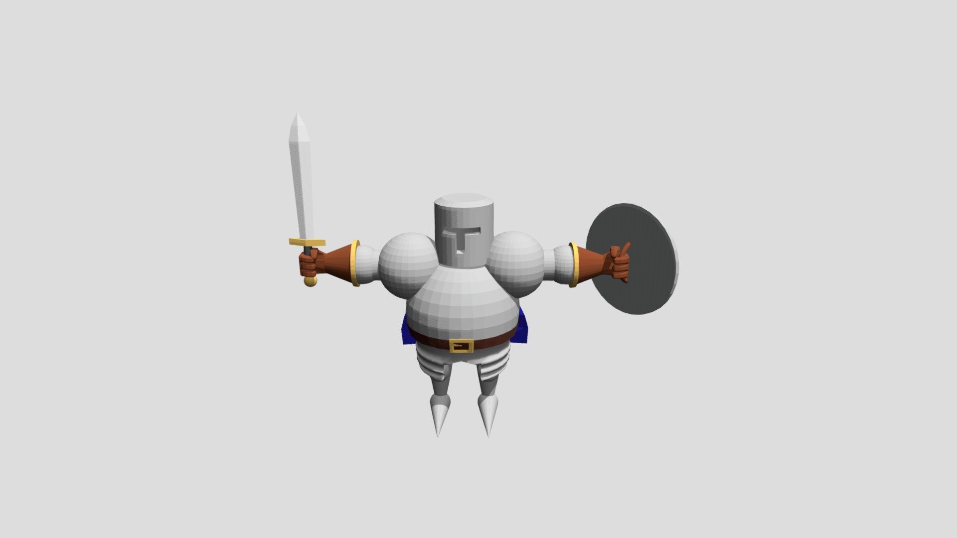 Knight Toon - Download Free 3D model by ledgendnode [b2c5201] - Sketchfab