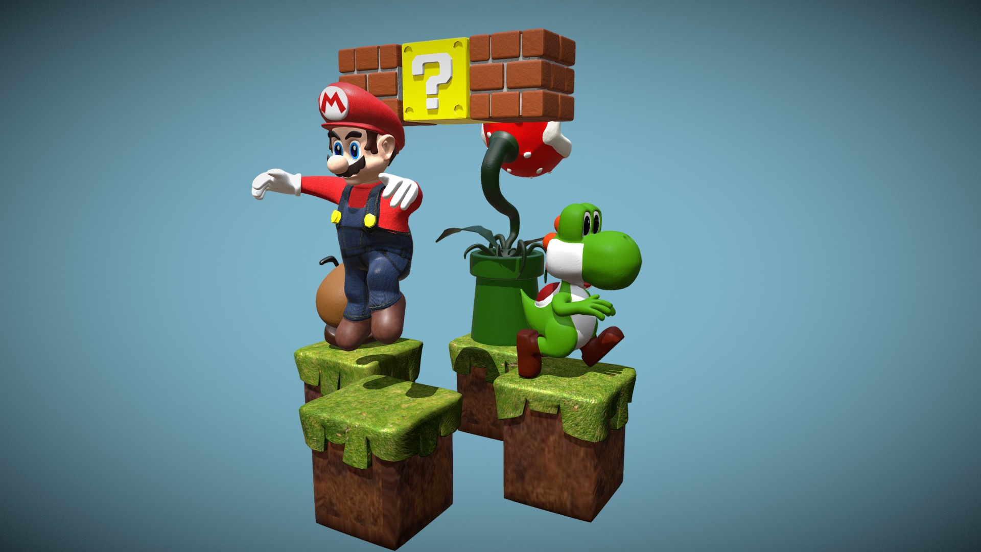 Super Mario World - Turntable - 3D model by Filipe Ribeiro ...