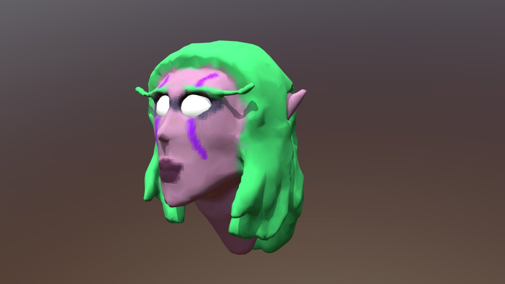 Elfe de la nuit low-poly - 3D model by Mathieu Guérin (@mathieuguerin ...