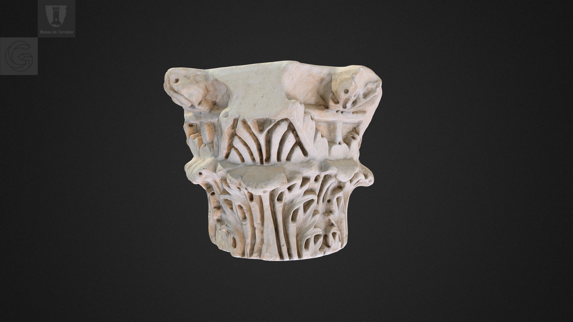 Capitell romà. Esglésies de Sant Pere - Download Free 3D model by ...