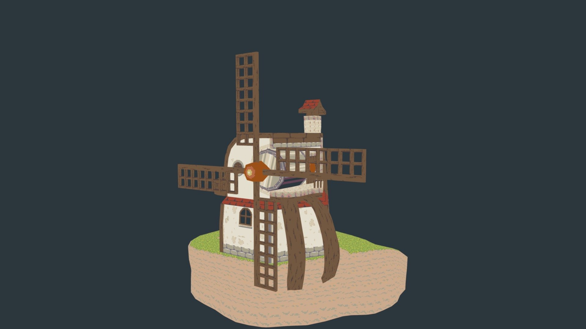 Windmill - 3D model by ZeroByte [b2c6ef3] - Sketchfab