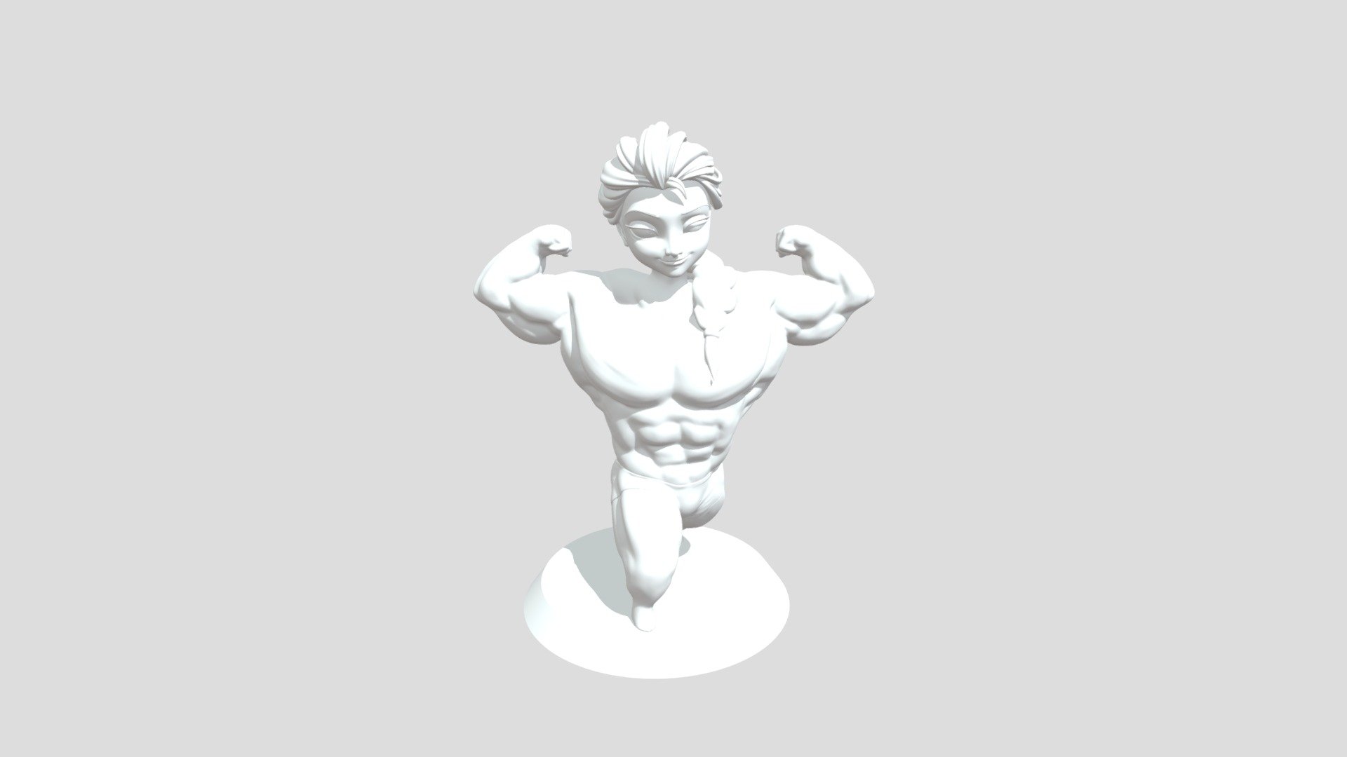Ultra swole Elsa - Download Free 3D model by Caotikman [b2c773b ...