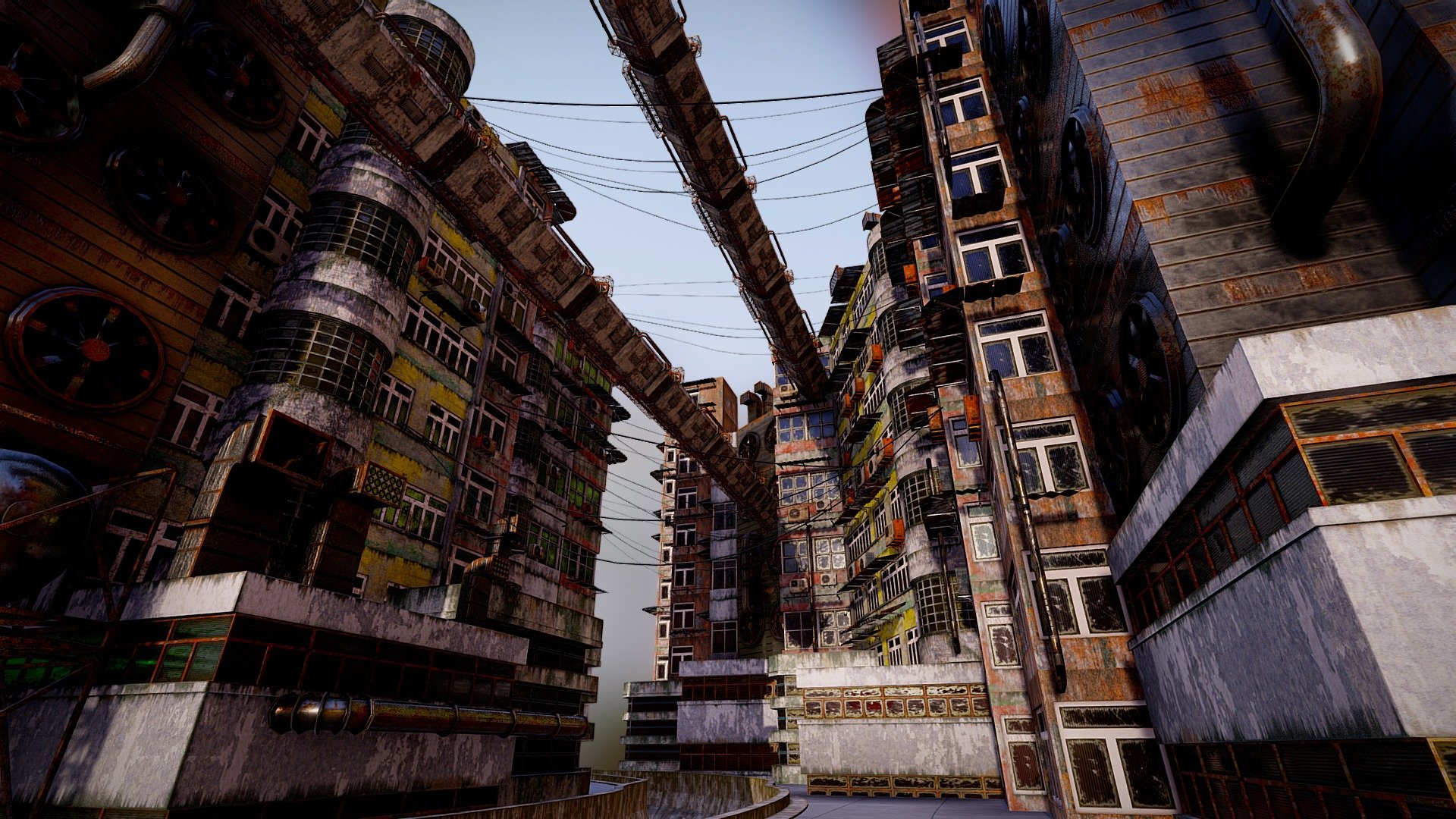 Cyberpunk Slums Scene - Download Free 3D model by abhayexe [b2c7c8a ...