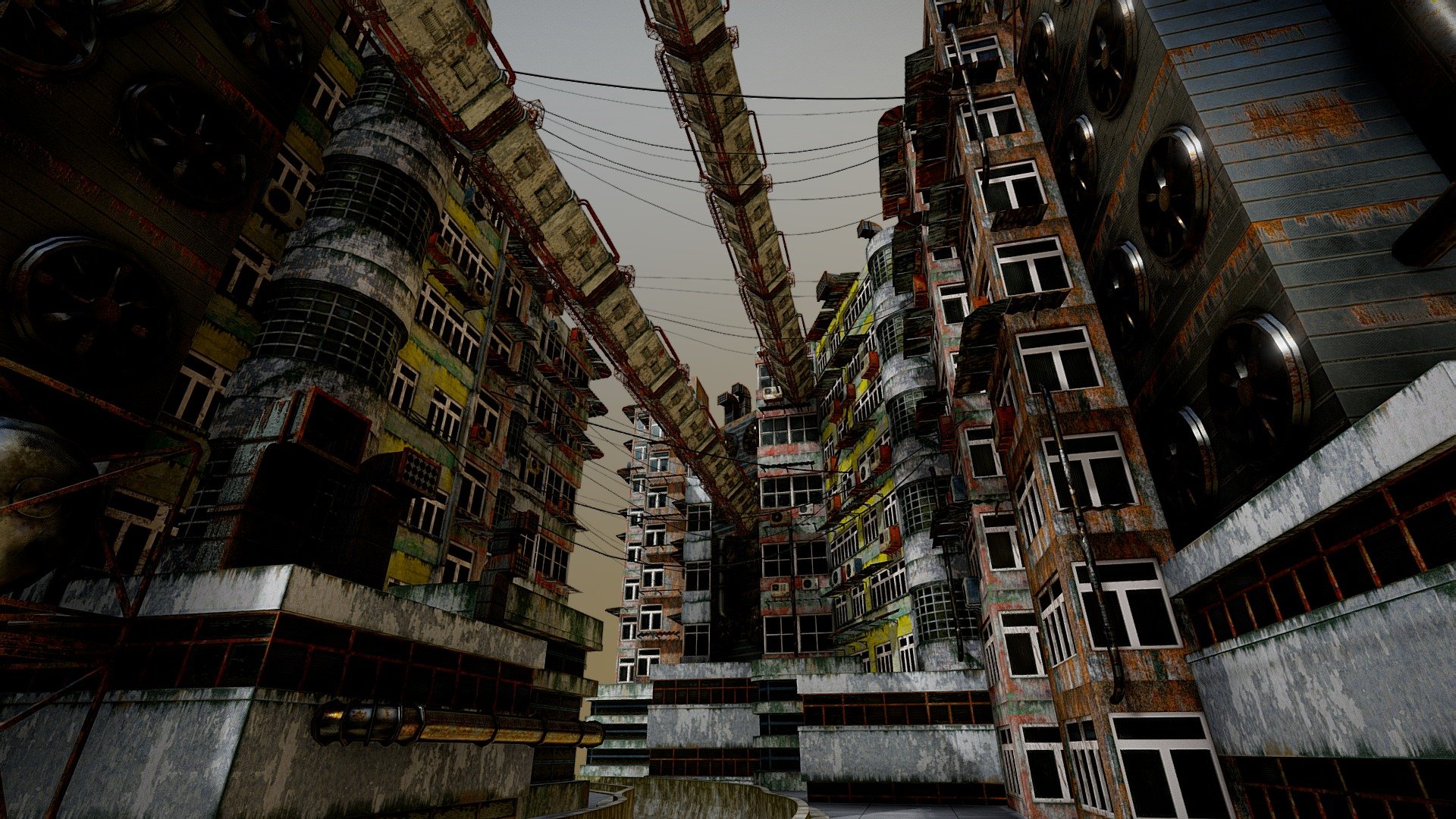 Cyberpunk Slums Scene - Download Free 3D model by abhayexe [b2c7c8a ...