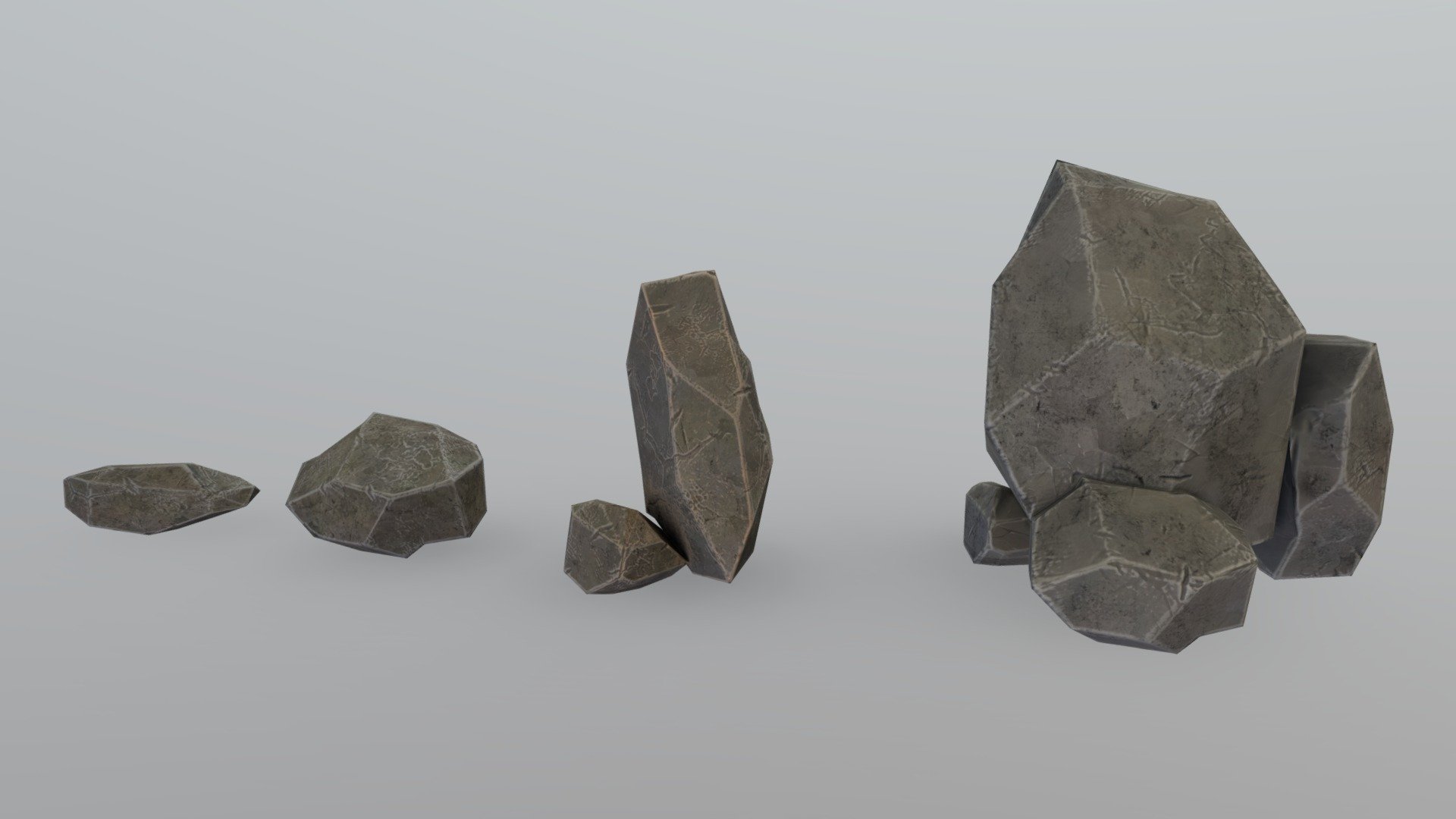 Assets Pack of Stones game ready - 3D model by Olexandr Vilchinskyi ...