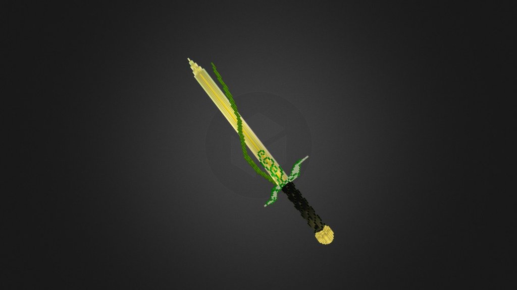 Gold Sword - 3D model by SkyIsAbove [b2c9c08] - Sketchfab