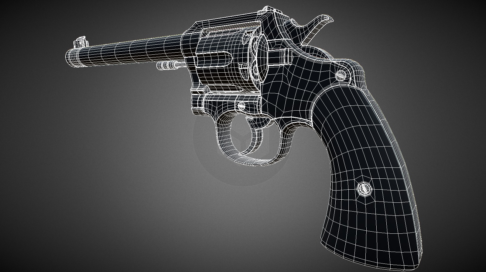 Colt New Service Revolver - 3D model by Michael Tysoe (@filmcryptic ...