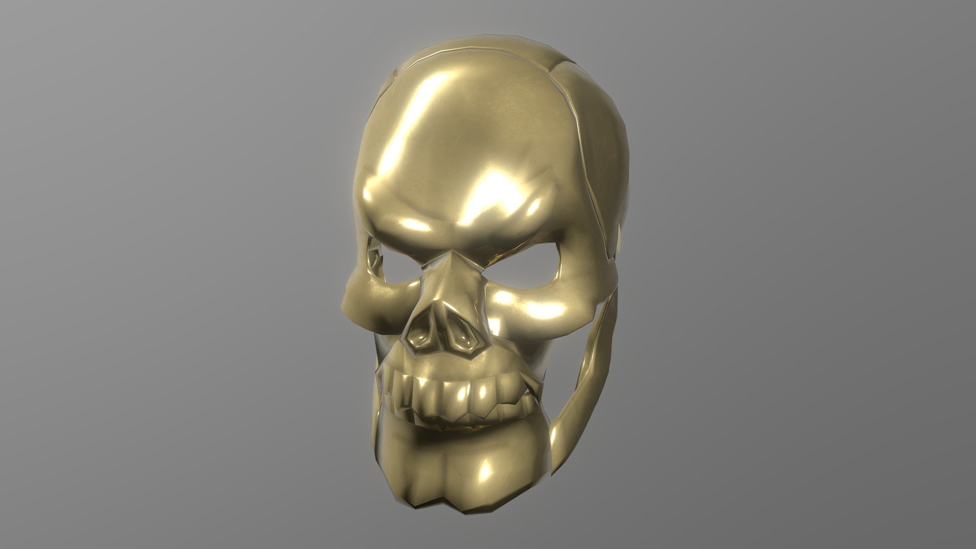 Skull Mask (gold) - Buy Royalty Free 3D model by shimtimultimedia ...