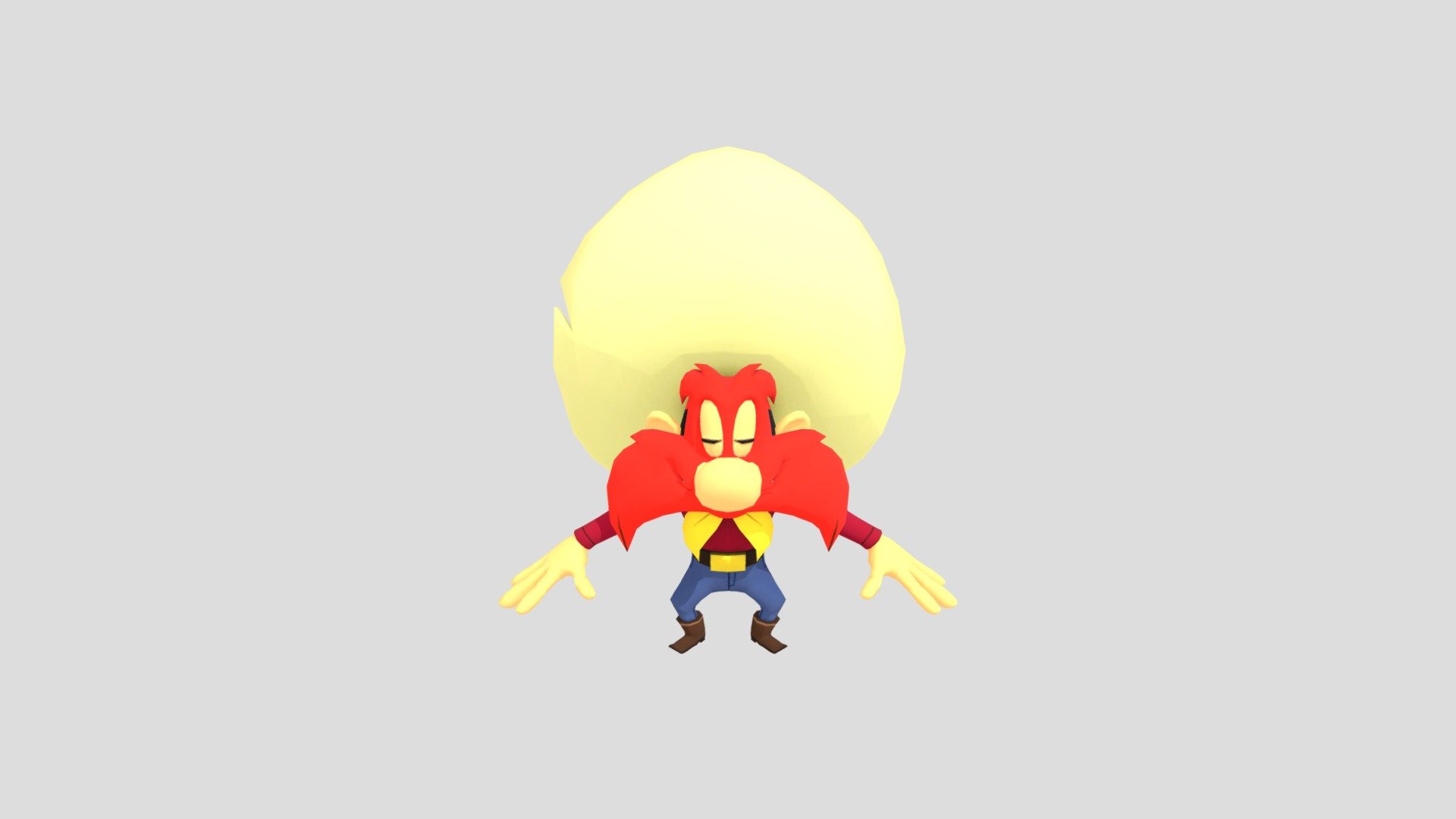 Yosemite Sam - Download Free 3D model by I'm a Looney Tunes Fan! (@Mariwofhwod) [b2cd535 ...