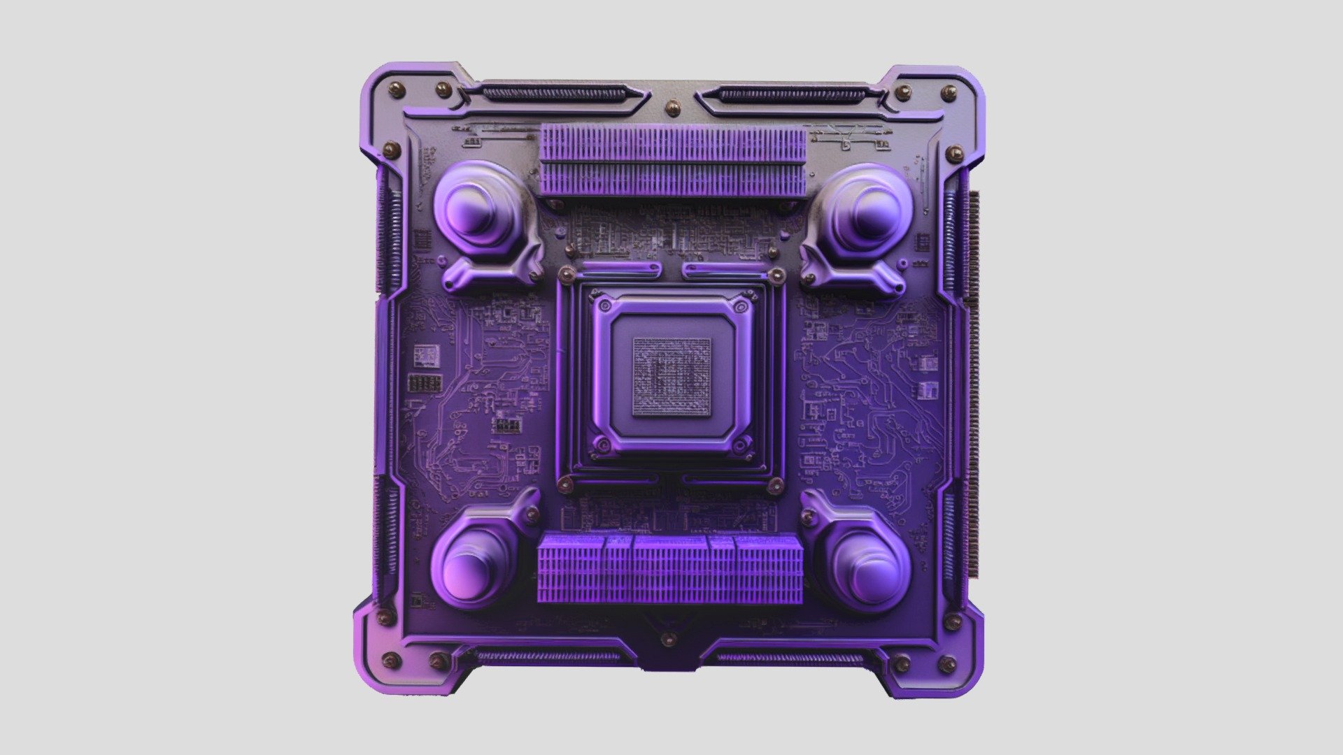 CHIPSET 002 - Download Free 3D model by RadioactiveAG [b2cecd1] - Sketchfab