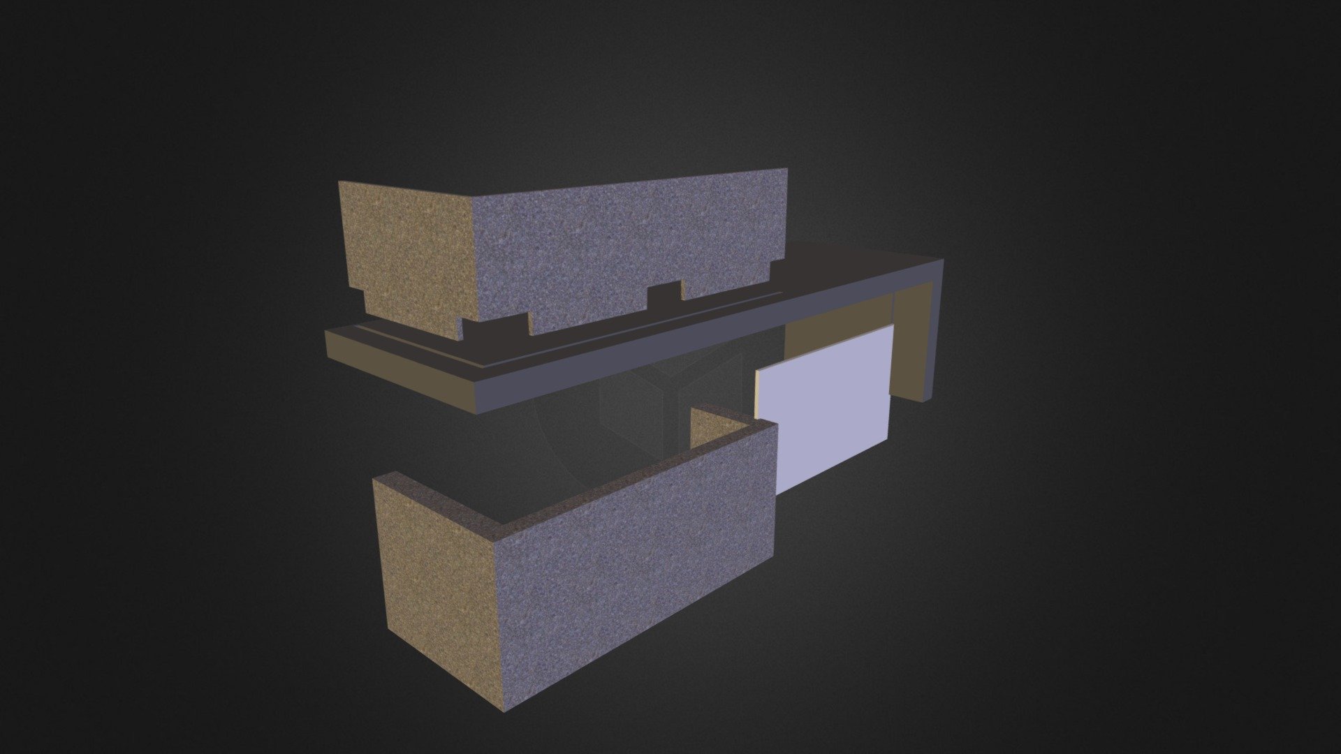 Exploded Reception Desk - 3D model by Coast Concrete (@coastconcrete ...